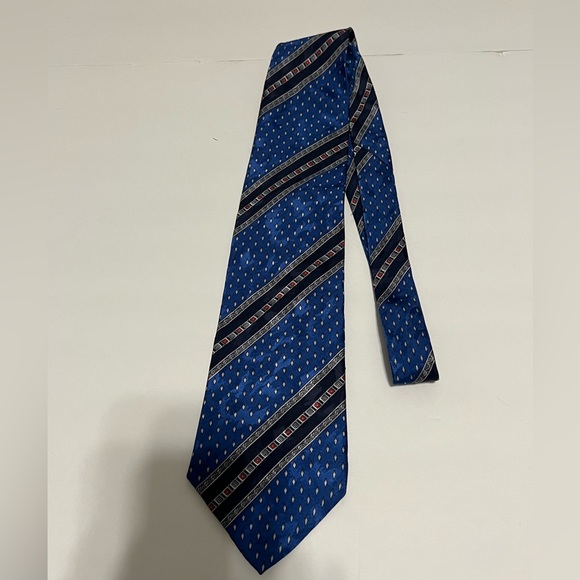 Accessories | J S Blank All Silk Blue Tie | Poshmark
